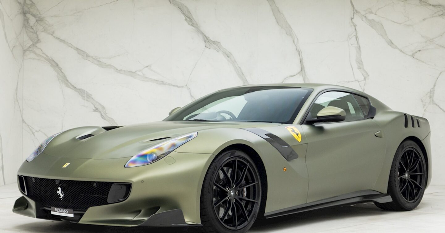 Used Ferrari F12 TDF 'Il Mostro' for sale | Verde Masoni Matte