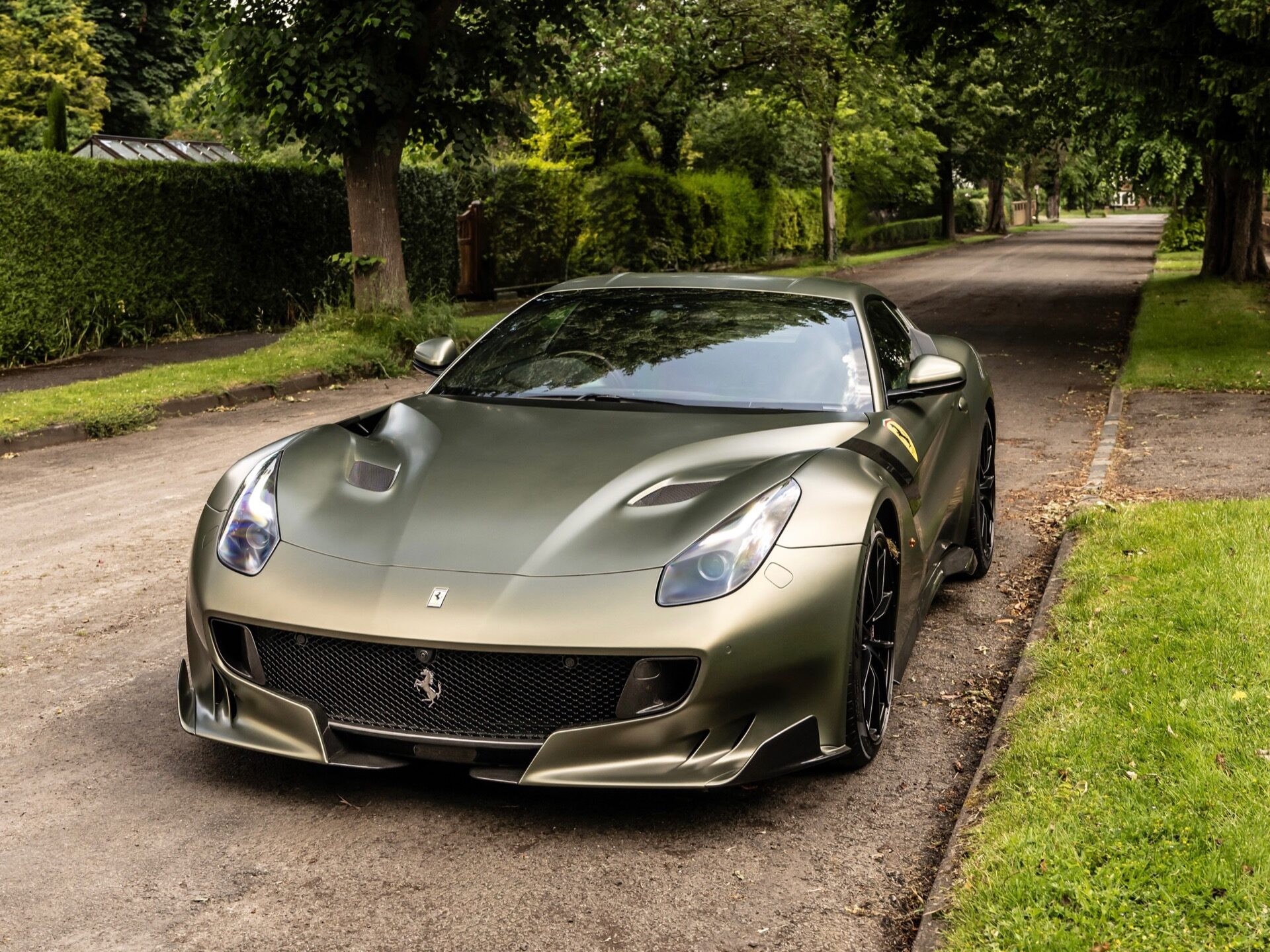 Used Ferrari F12 TDF 'Il Mostro' for sale | Verde Masoni Matte