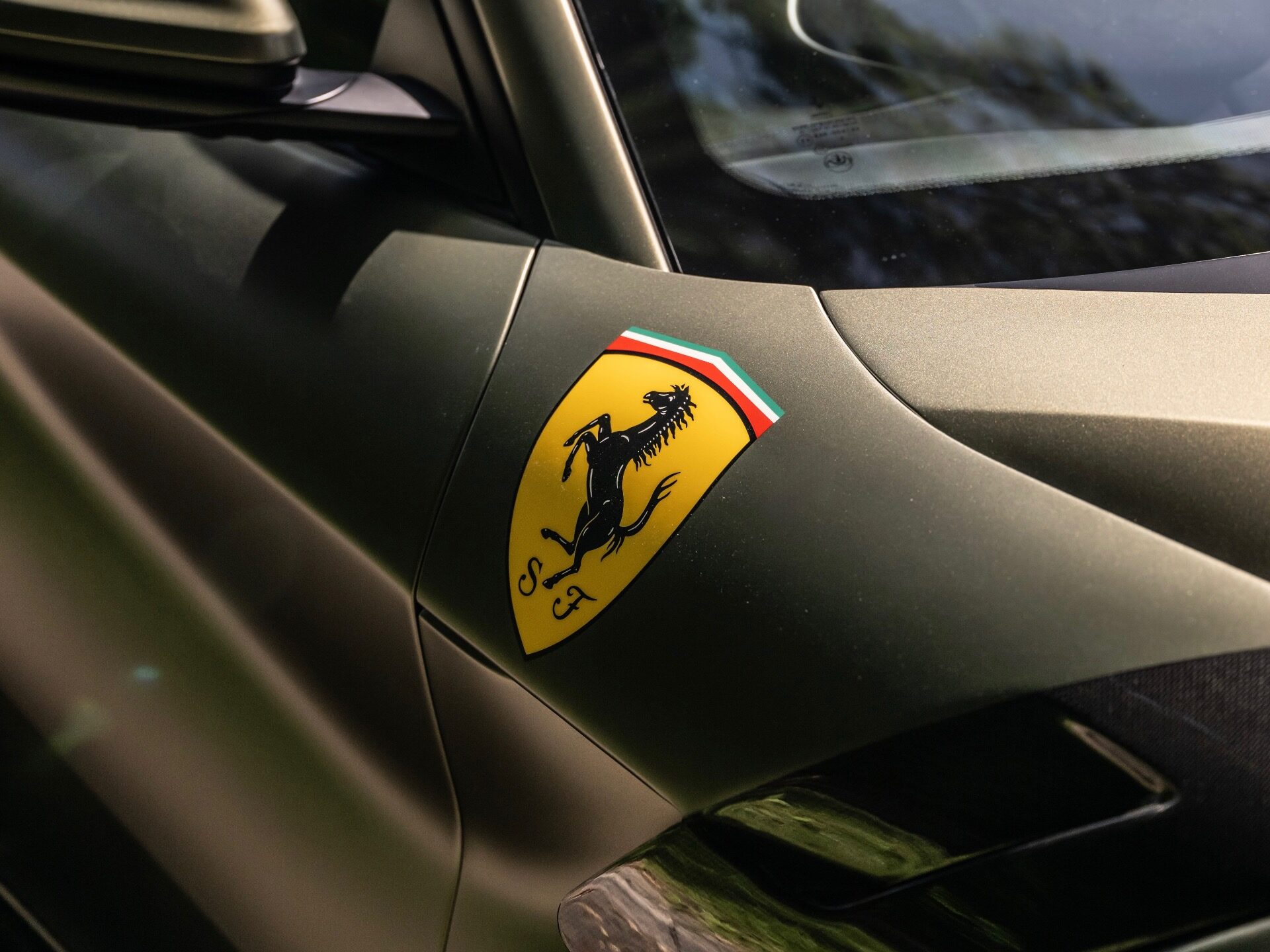 Used Ferrari F12 TDF 'Il Mostro' for sale | Verde Masoni Matte