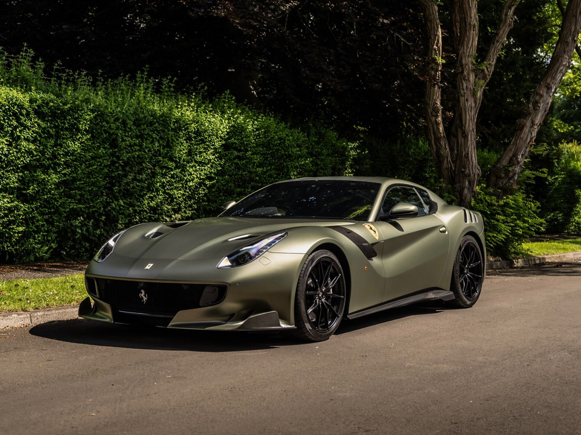 Used Ferrari F12 TDF 'Il Mostro' for sale | Verde Masoni Matte