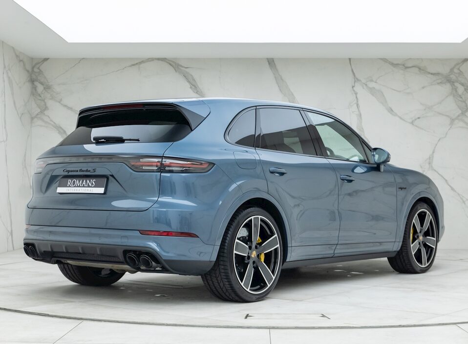 Used Porsche Cayenne TURBO S E-HYBRID for sale | Biscay Blue