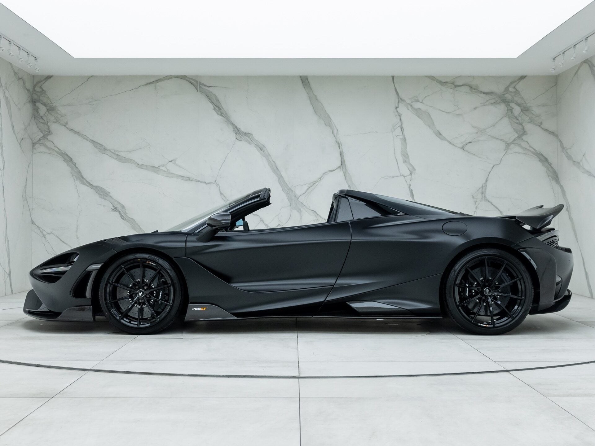 Used McLaren 765LT Spider for sale | Onyx Black Metallic (Satin PPF)