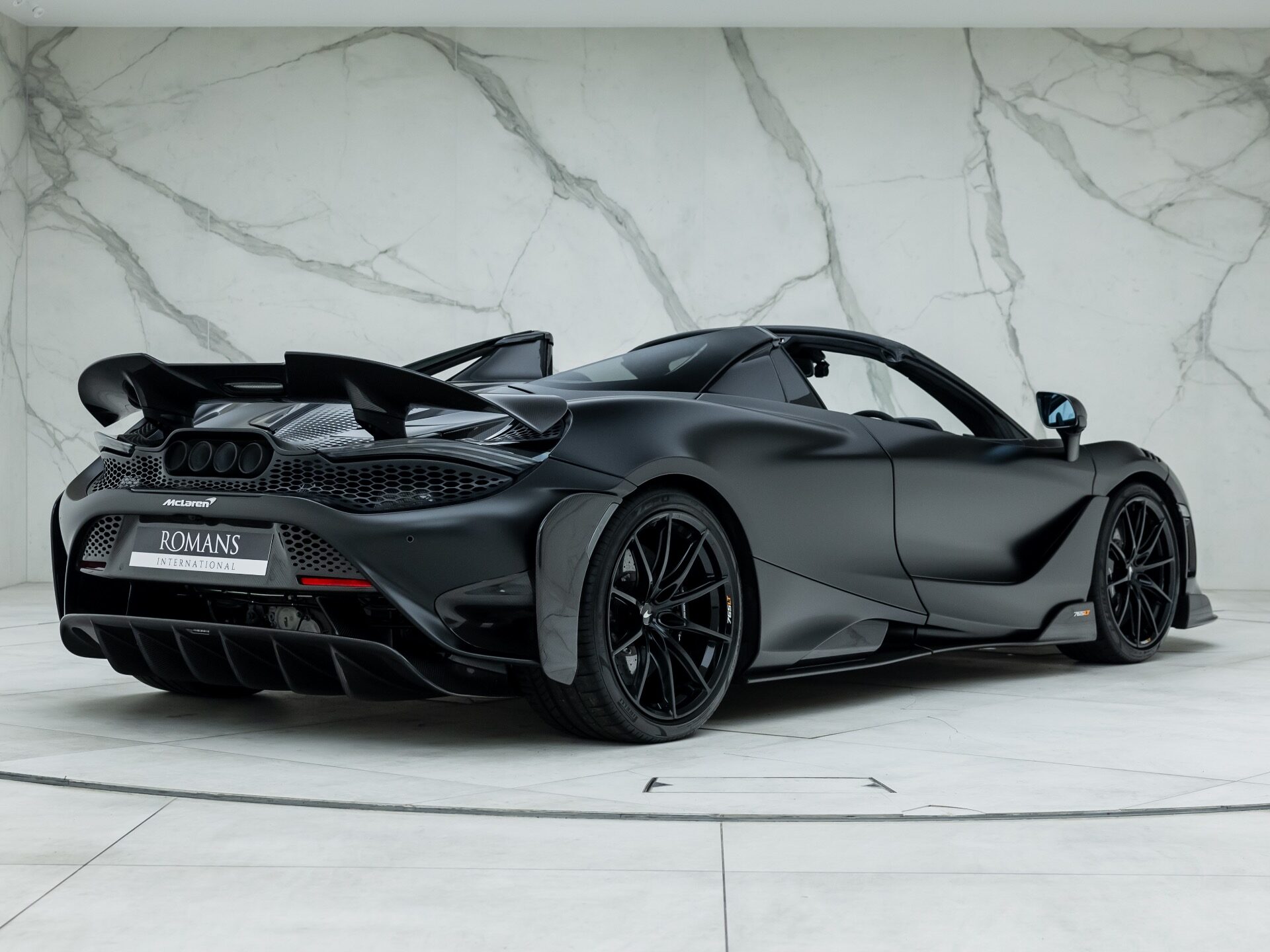 Used McLaren 765LT Spider for sale | Onyx Black Metallic (Satin PPF)