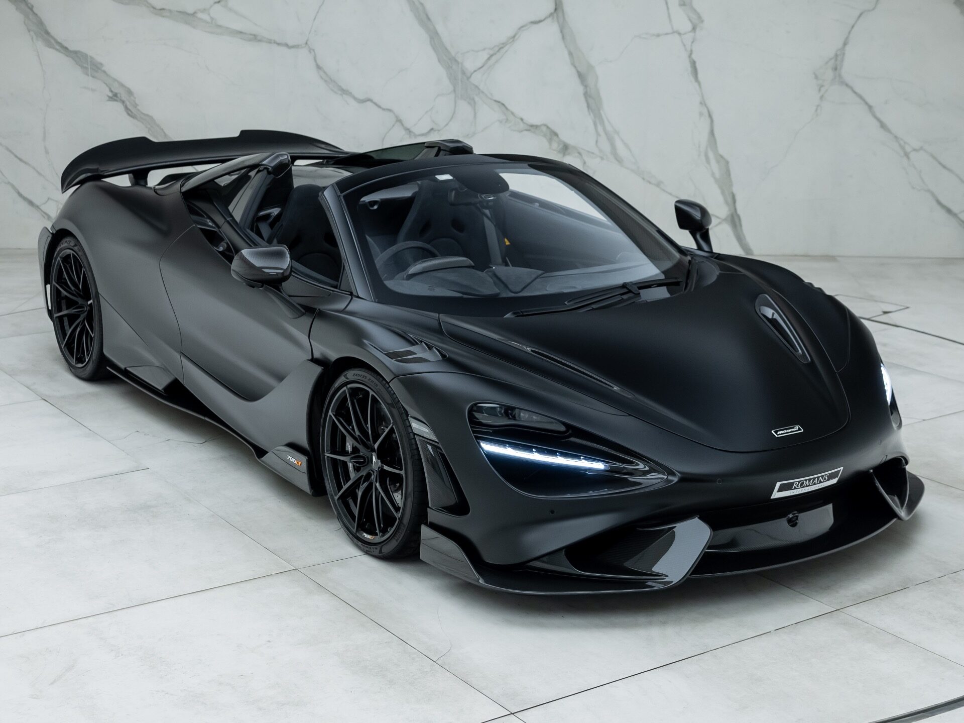 Used McLaren 765LT Spider for sale | Onyx Black Metallic (Satin PPF)