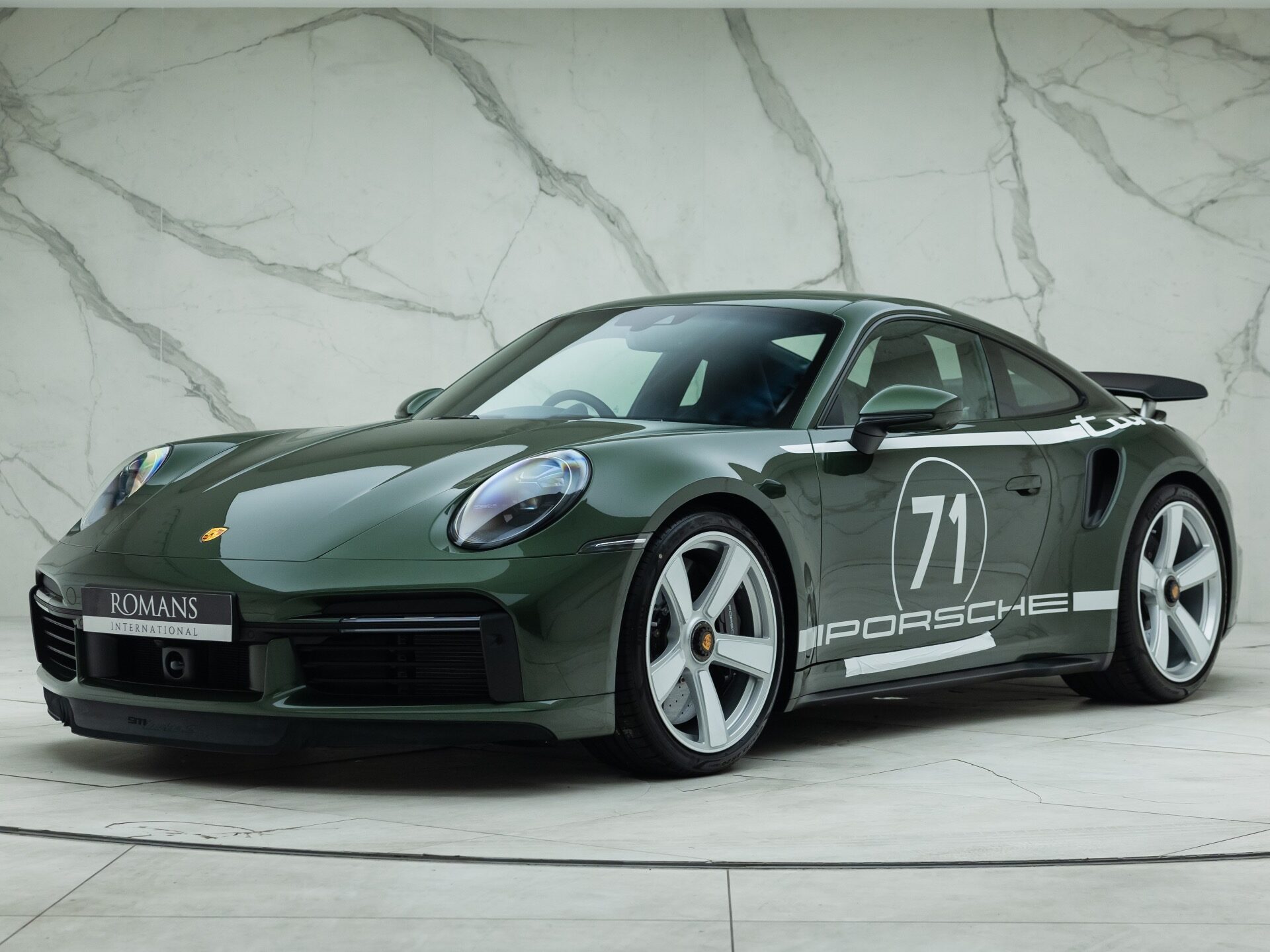 Used Porsche 911 Turbo 50 YEARS (992) for sale | PTS Oak Green Metallic