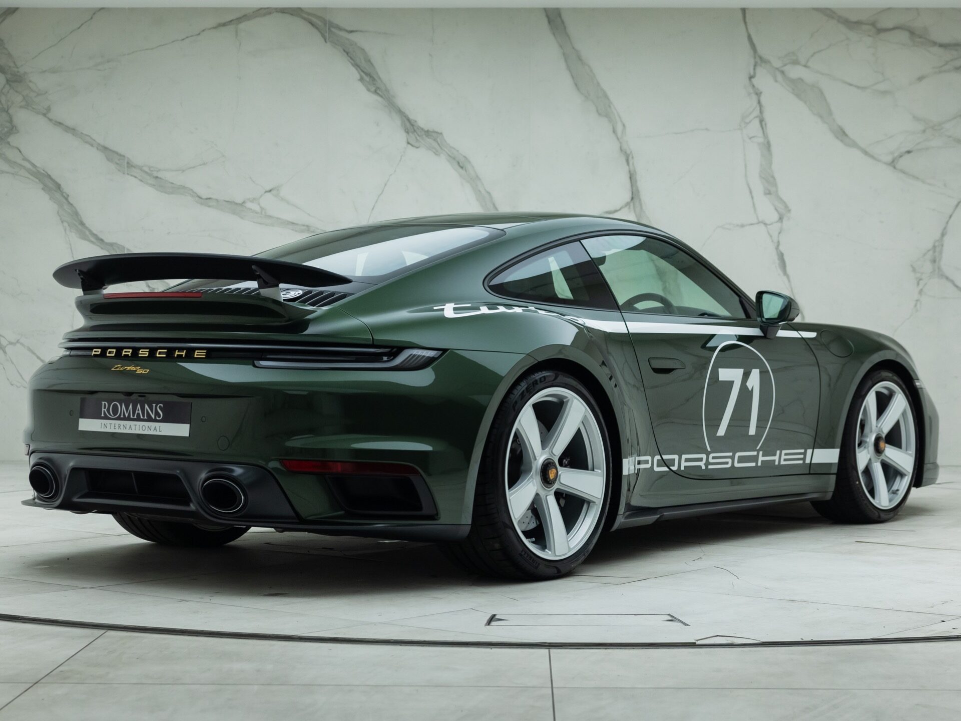 Used Porsche 911 Turbo 50 YEARS (992) for sale | PTS Oak Green Metallic