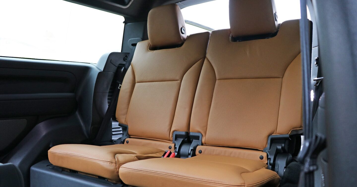 Genuine Land Rover leather rear seats and front seat upgrade for the ...