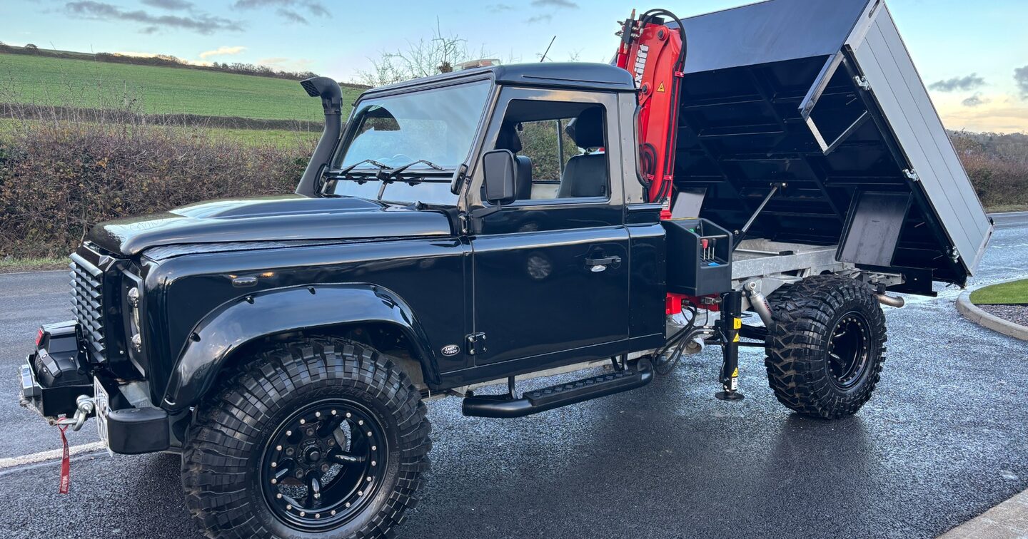 Used 2008 Land Rover Defender 130 130 Tdci Crane Tipper - Air Con ...